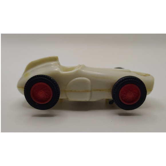 Toys | Vintage Eldon Indy Slot Cream Colored Friction Powered Race Car ...